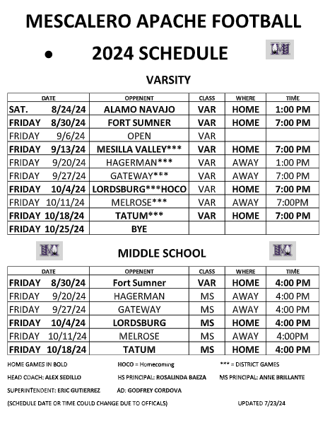 Sports Schedules
